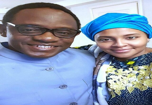Amidst APC crisis, Abacha’s daughter releases romantic picture with Buni