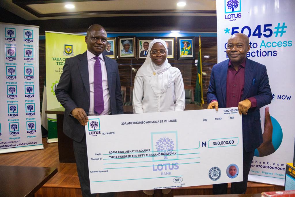 LOTUS Bank donates bus to Yabatech, cash prizes to students