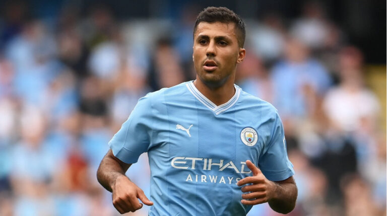 Rodri back in Man City training after knee injury