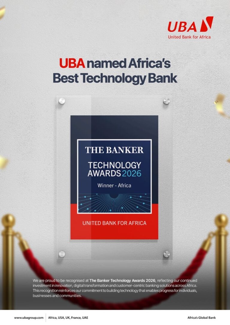 UBA wins 2026 Banker Technology Award, unveils upgraded mobile app ...